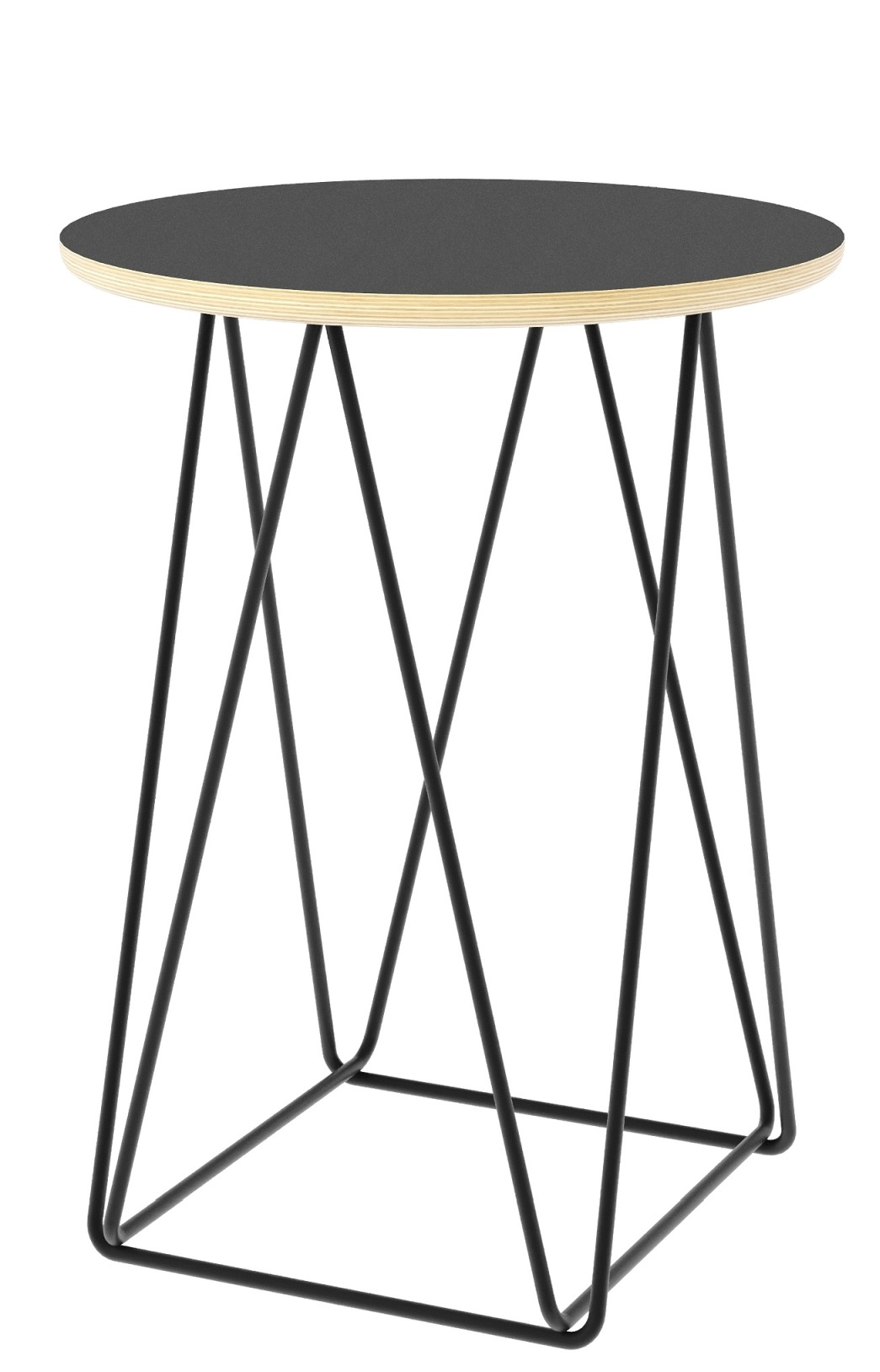 Luna Side Table Table d'appoint Müller Möbelwerkstätten Bois stratifié noir mat | Bois stratifié ...