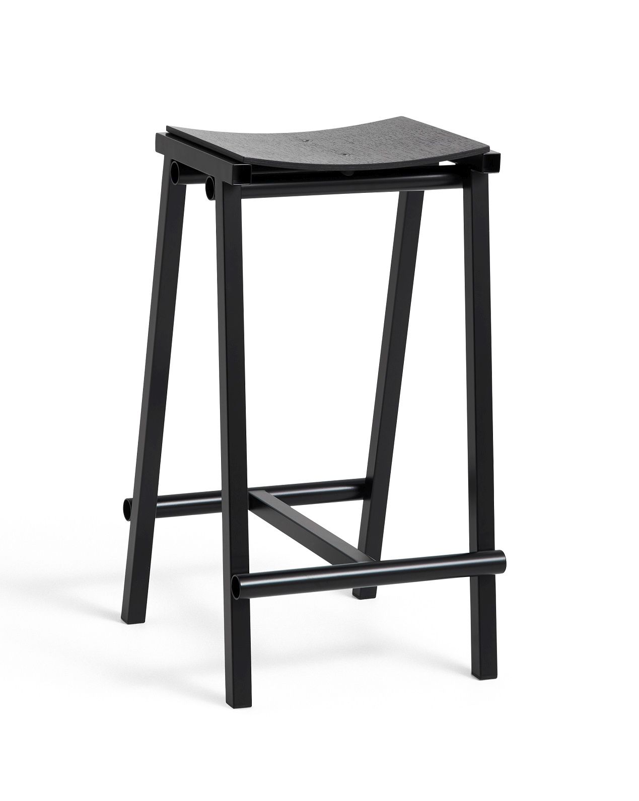 Taburete 8 Bar Stool Tabouret de bar Hay | noir | Low: H 65 x T 39,5 x ...