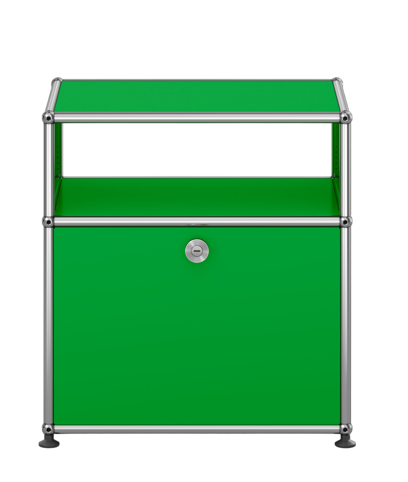 USM Haller Table de nuit avec Porte rabattable Vert | vert | USM QS M55 ...
