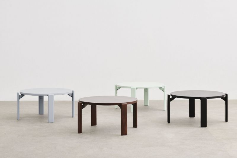 Rey Coffee Table Table basse Hay bleu ardoise vernis à base d'eau ...