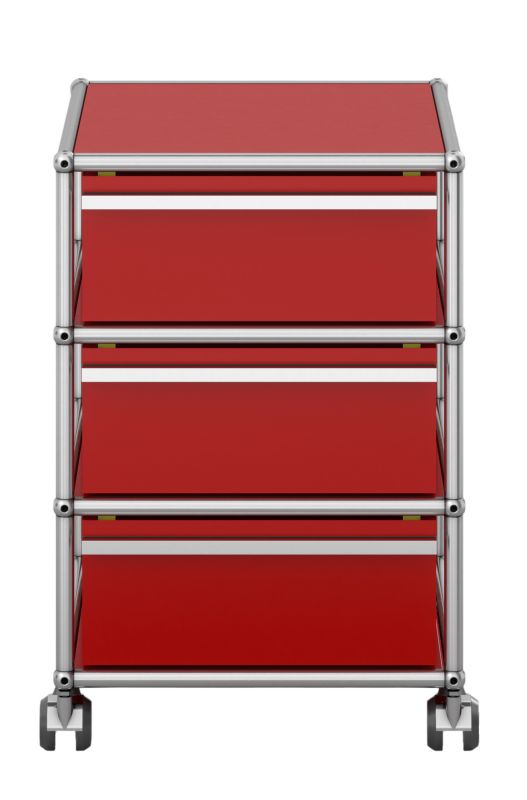 USM Haller Rollcontainer QUICK SHIP -USM rubinrot | rouge rubis | USM ...